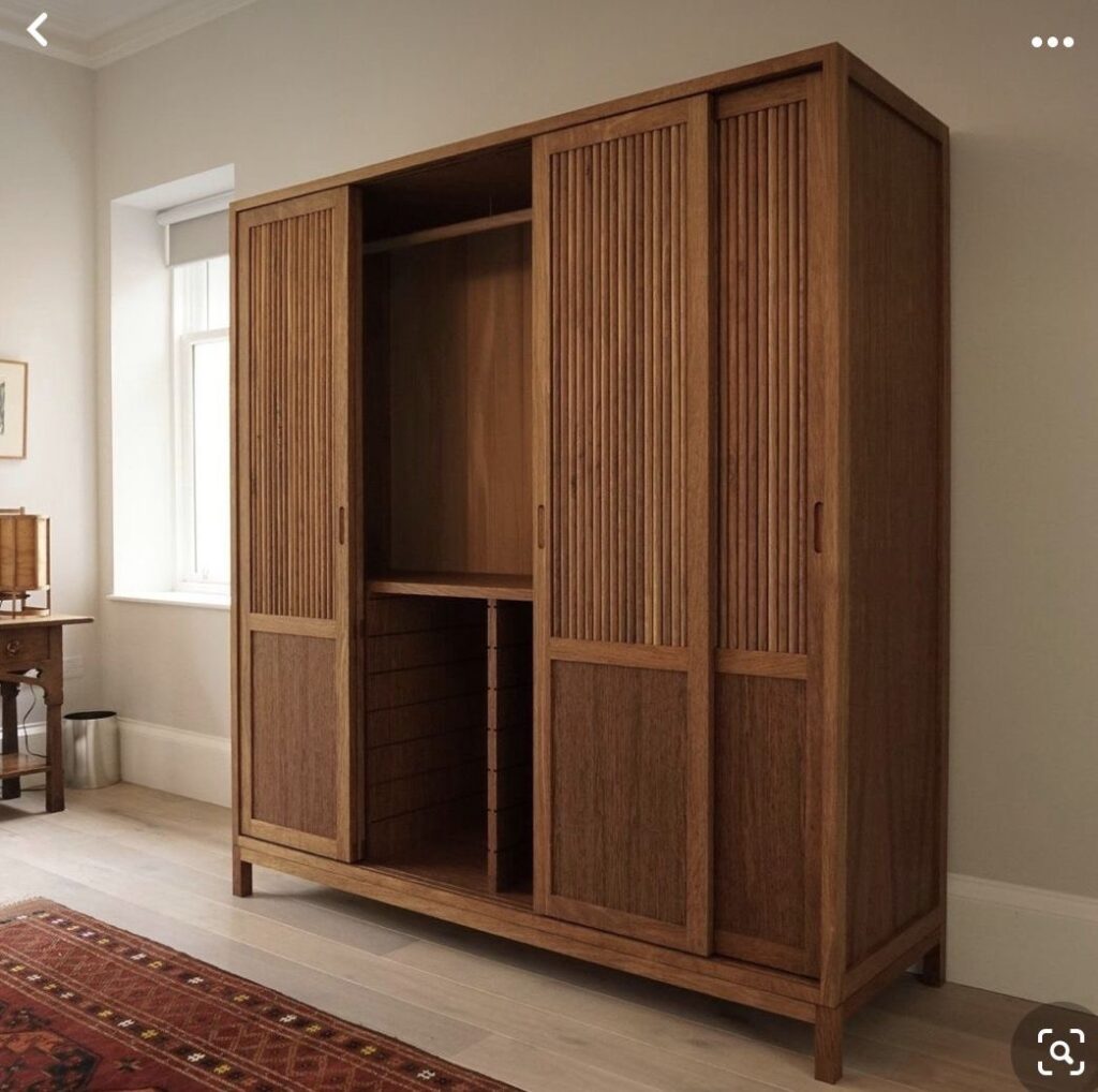 Tủ quần áo gỗ sồi hiện đại TA19 - Ourhomedecor